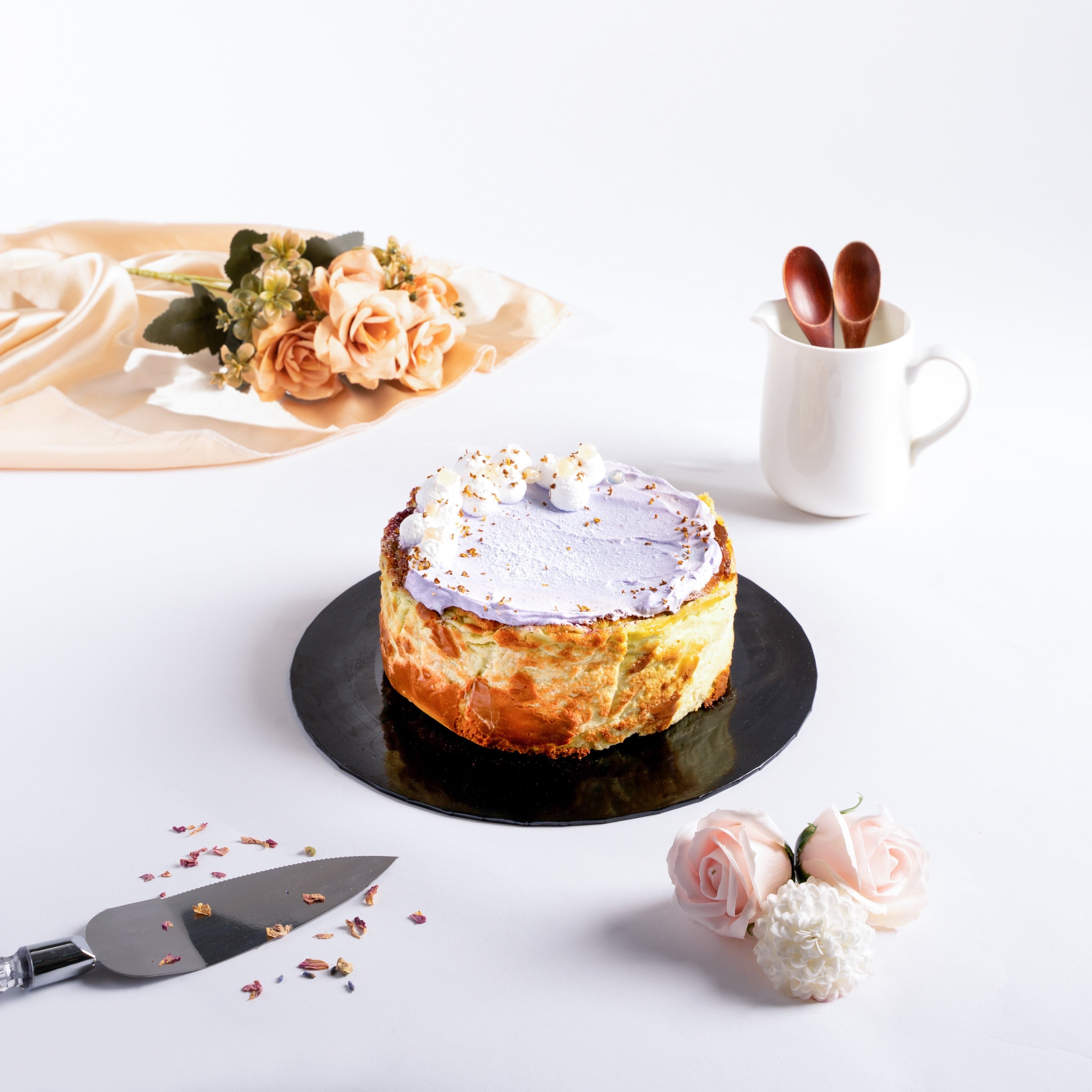 Taro Burnt Cheesecake | Cake Together | Birthday Cake Delivery | Cake ...