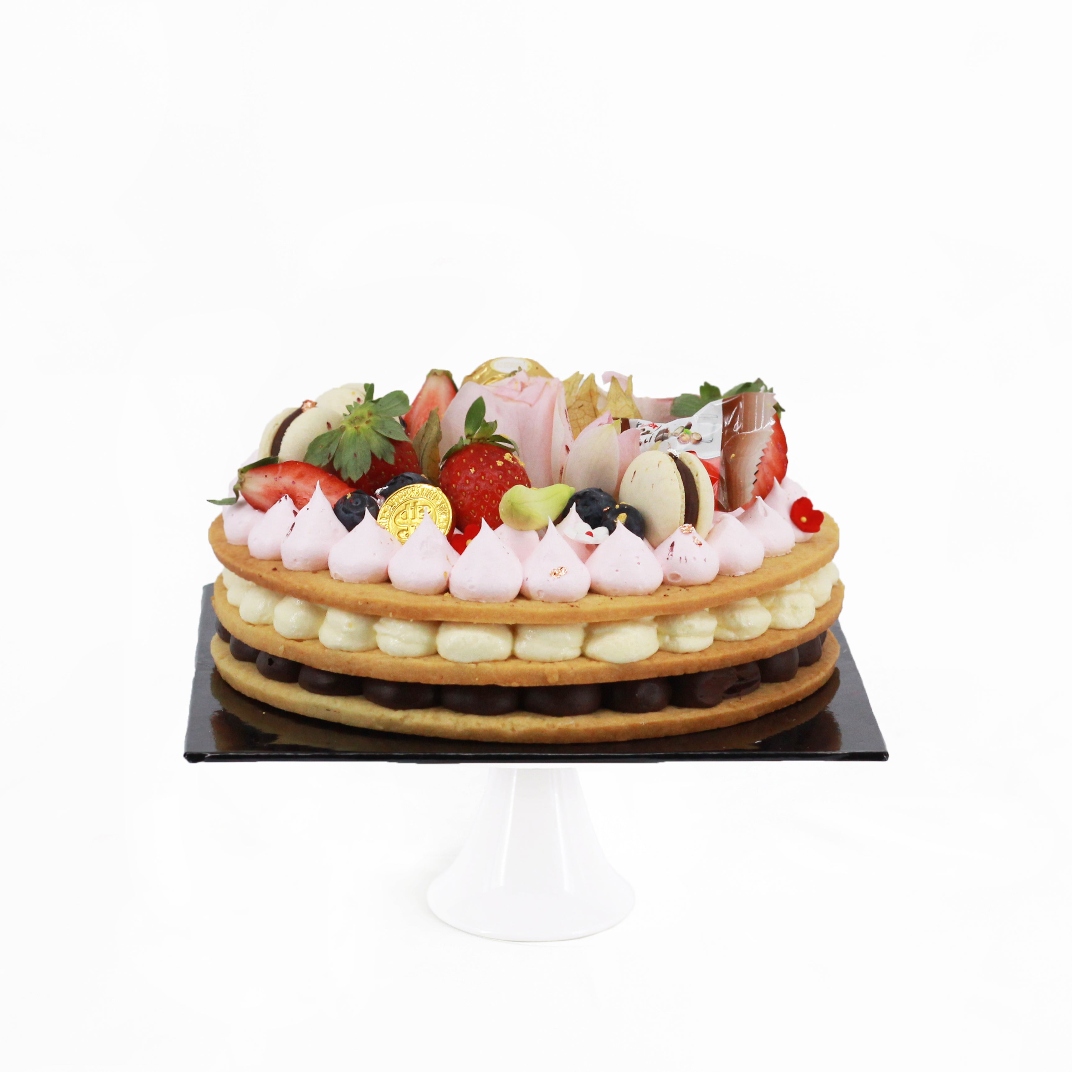 Vanilla Cream Sablée Tart 7 inch | Cake Together | Birthday Cake