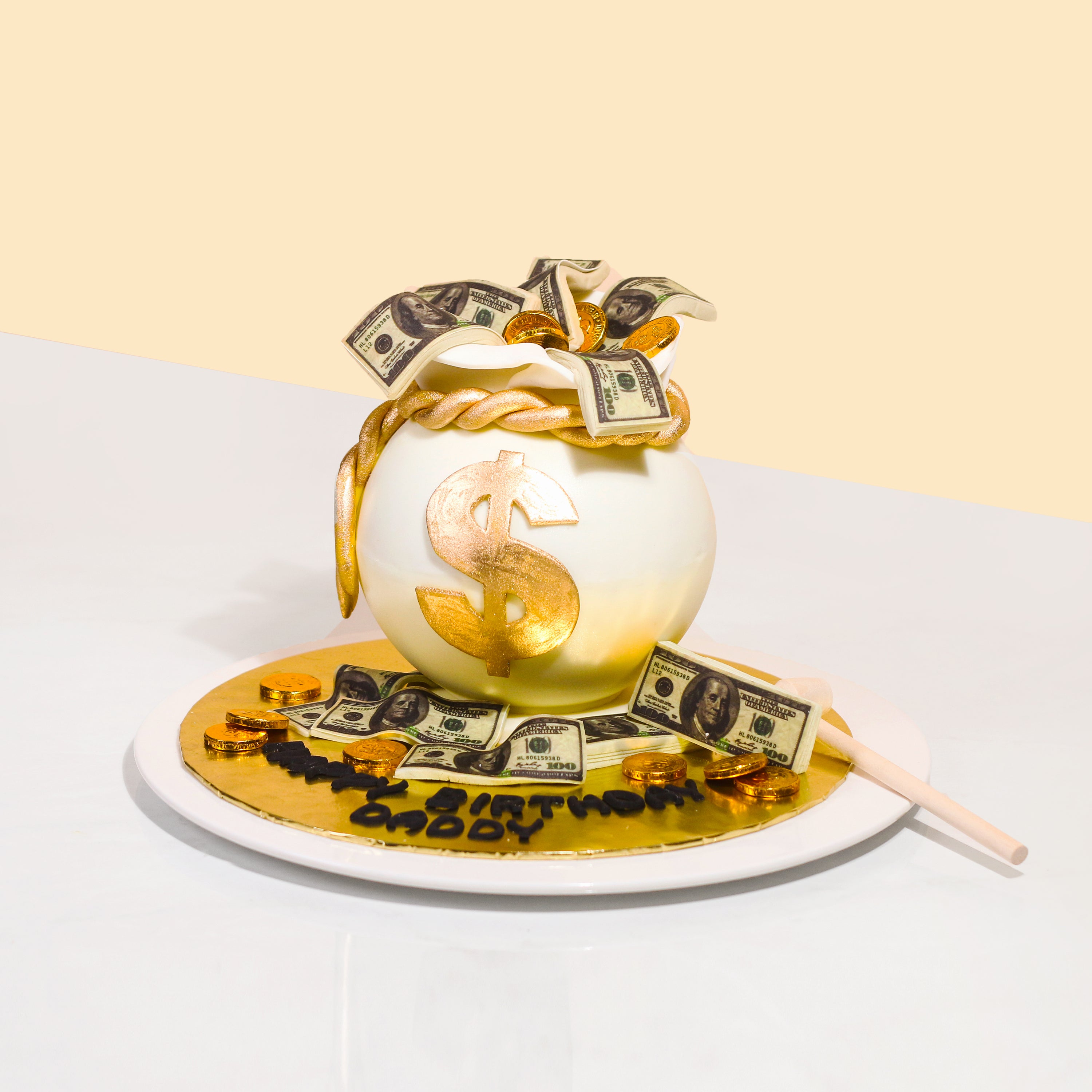 Money Bursting Knock Knock Money Bag Cake | Cake Together