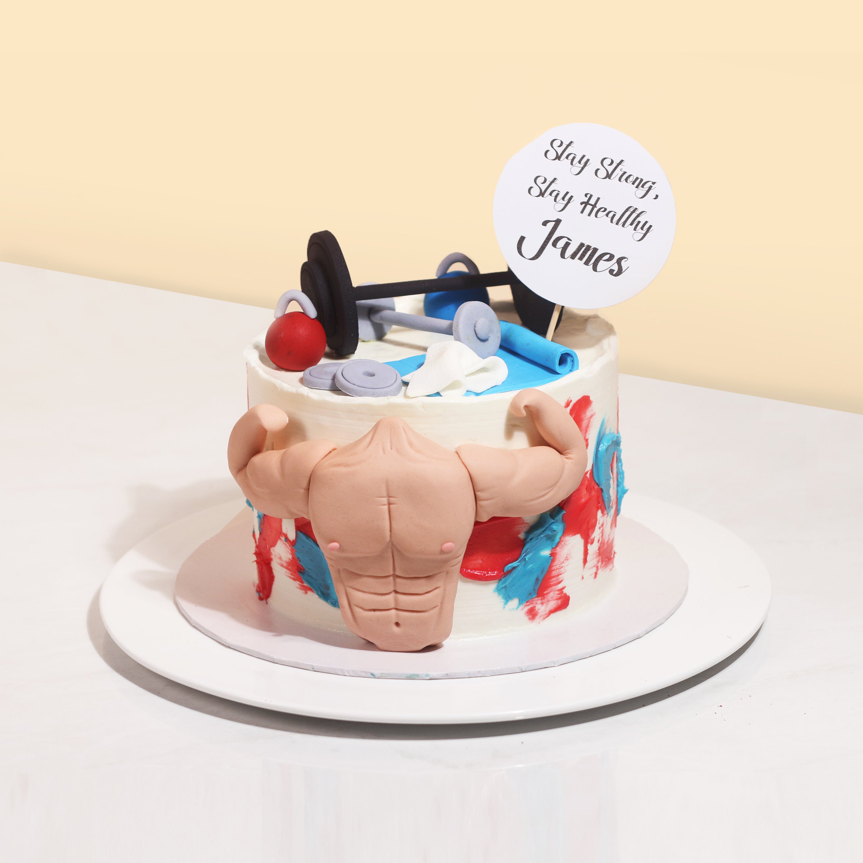 Gym Muscle Man Cake | Cake Together | Birthday Cake Delivery | Cake ...