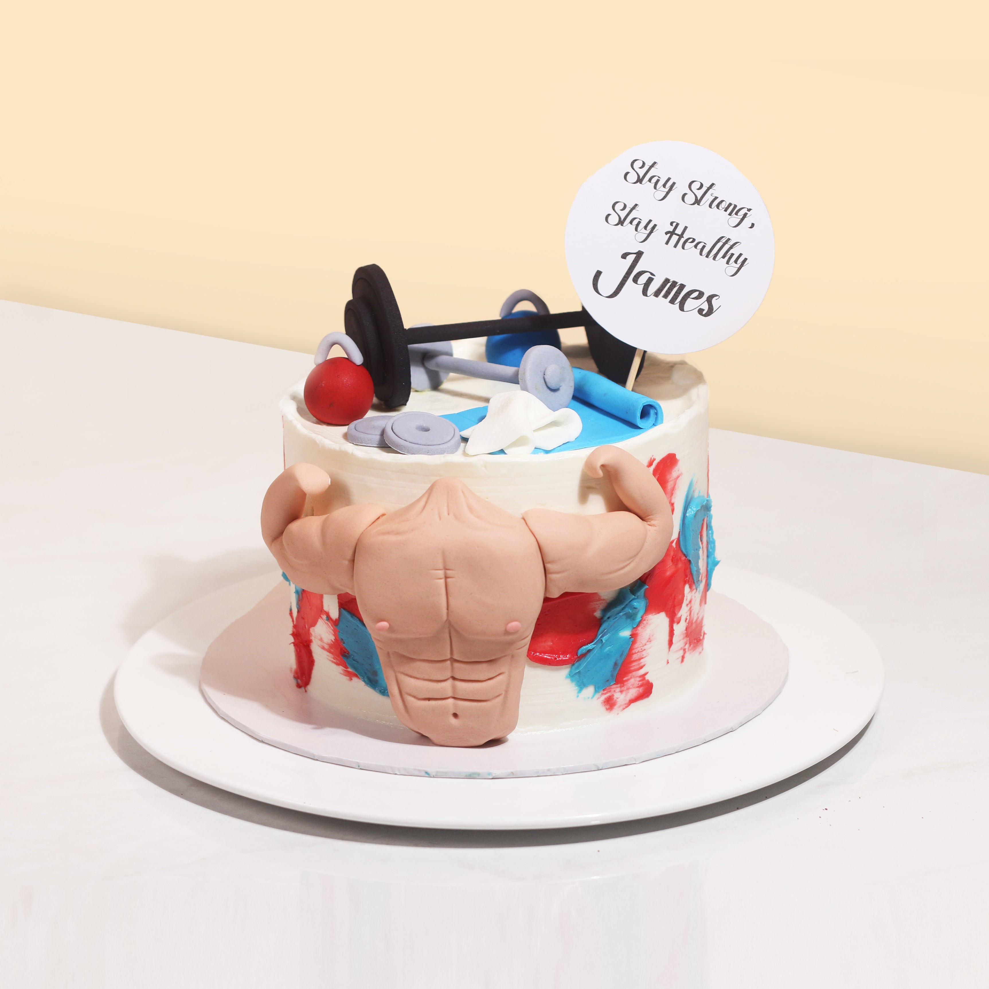 Gym Muscle Man Cake | Cake Together | Birthday Cake Delivery | Cake ...