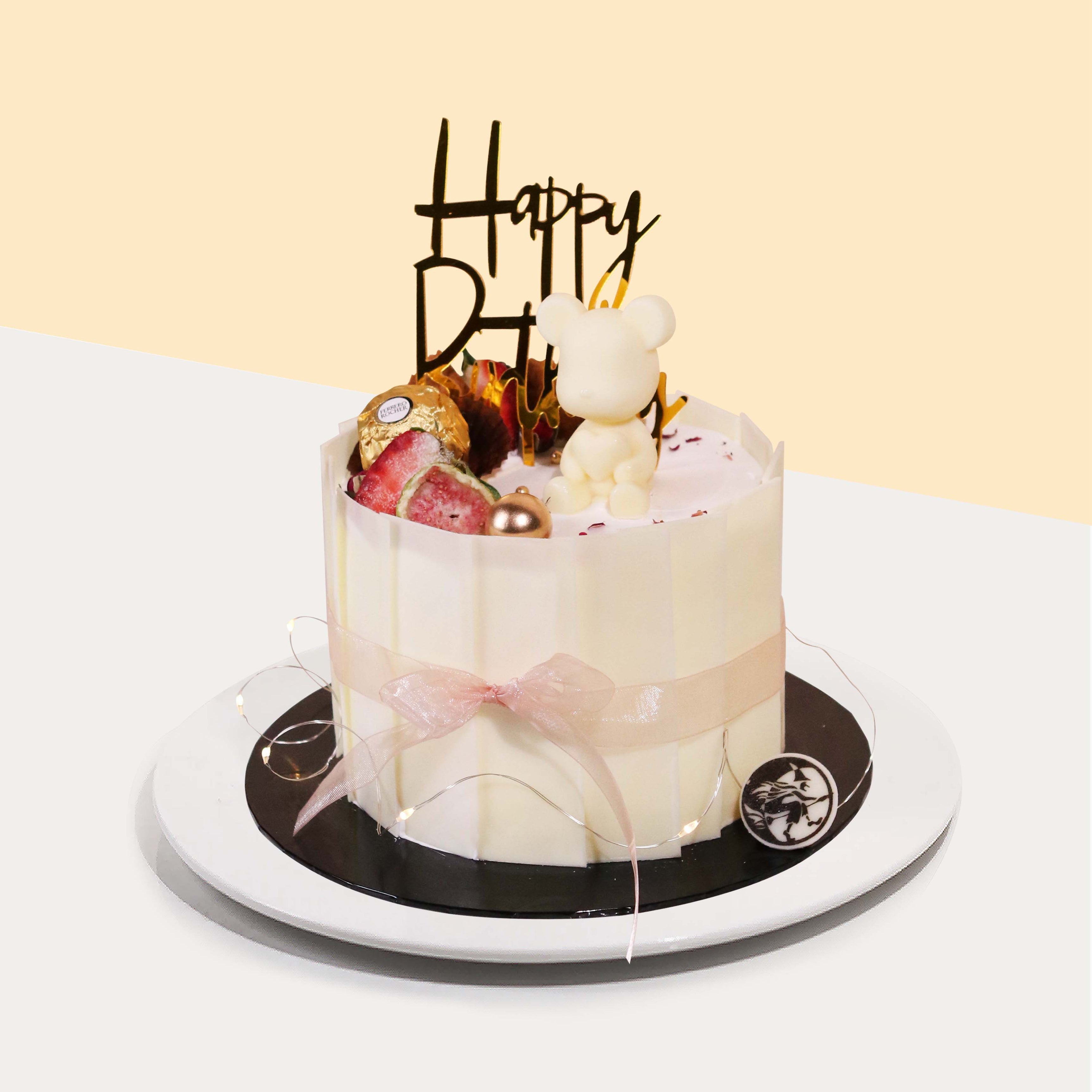 Noble White 5 inch | Cake Together | Birthday Cake Delivery - Cake Together