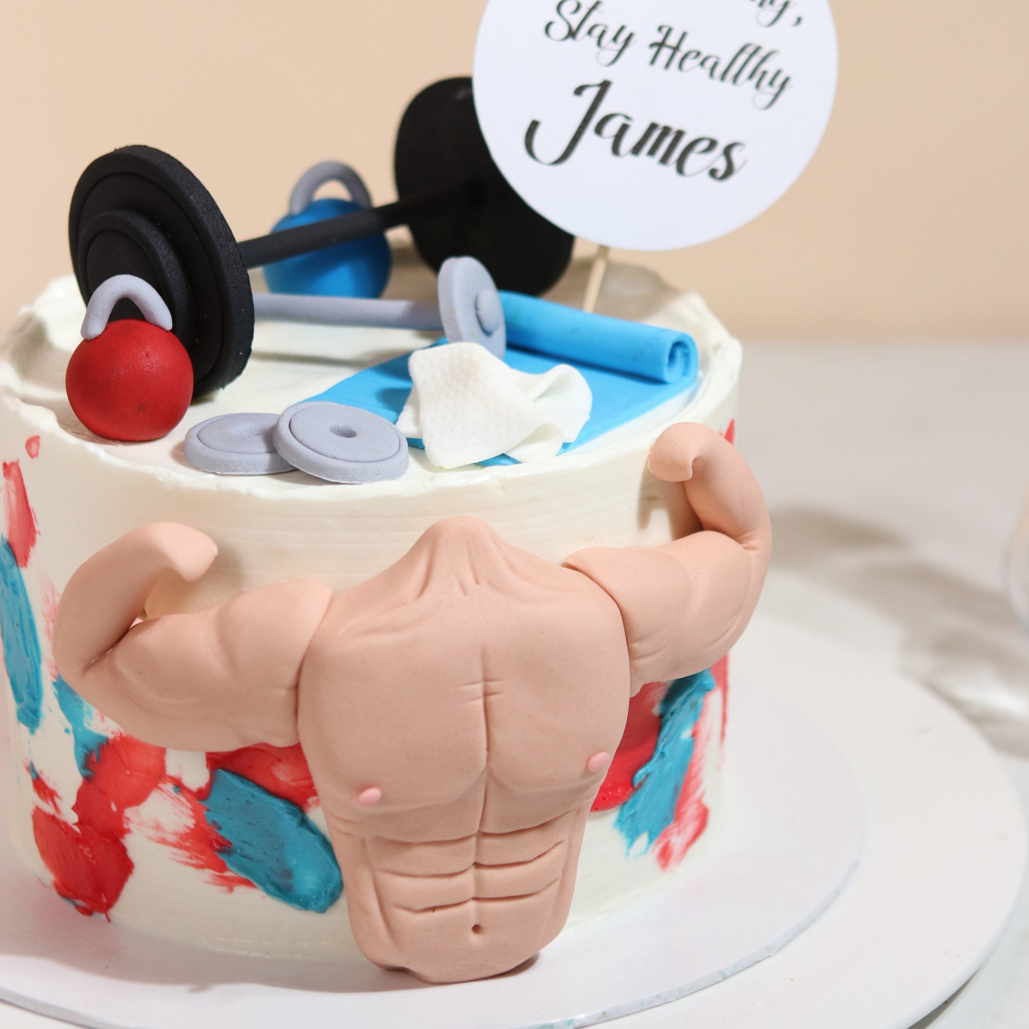 Gym Muscle Man Cake | Cake Together | Birthday Cake Delivery | Cake ...