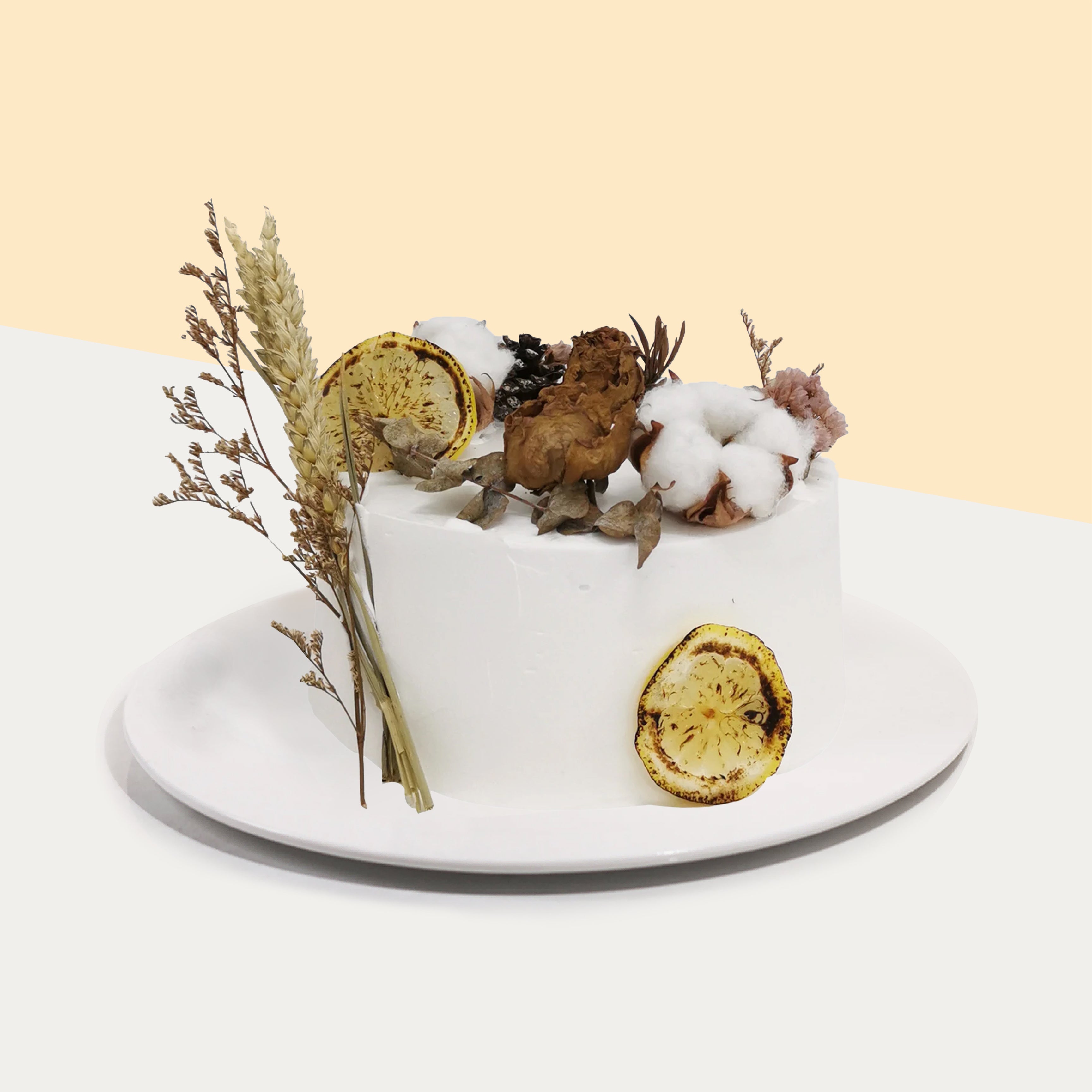 Rustic With Cotton Cake | Cake Together | Birthday Cake Delivery - Cake ...